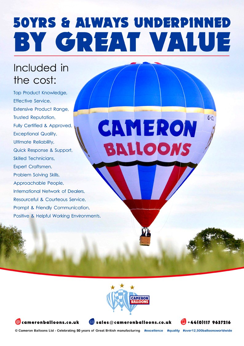Zoveel redenen om voor Cameron Balloons te kiezen – Cameron Balloons België